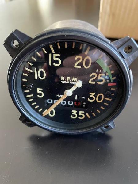 BF Goodrich, Cessna Tachometer. C-172M. Reconditioned, Zero Time. Used.