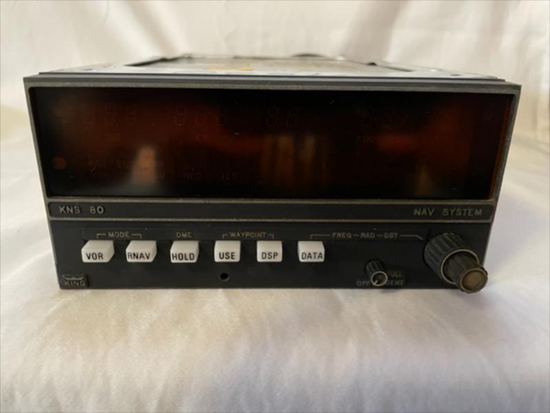 King KNS80 RNAV/VOR/LOC/GS With Tray and Connectors. As Removed.