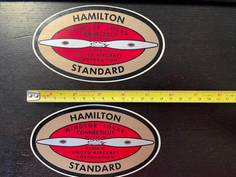 Hamilton Standard Decals. New Old Stock.