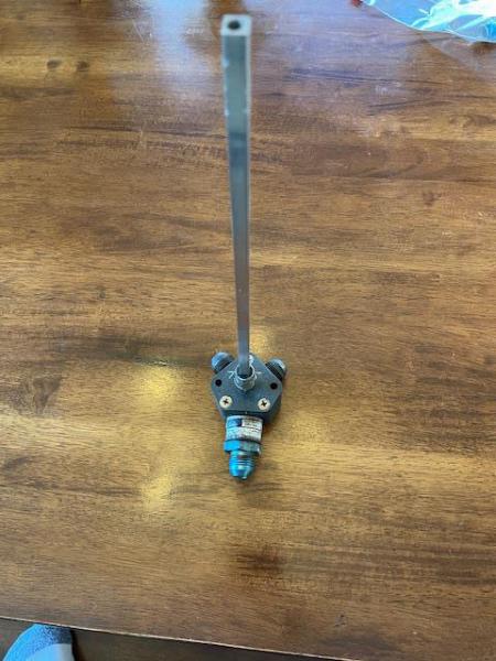 Cessna 172, 172RG, 206 Fuel Selector Valve With Shaft Assembly. Used.