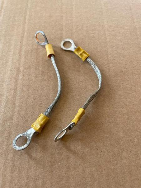 Cessna 150 Lower, Forward, Engine Mount Braided Ground Strap. New Old ...