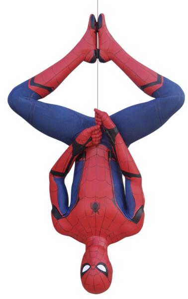 Homecoming Spiderman Hanging Upside Down